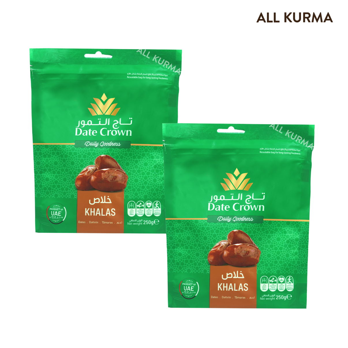 Date Crown Khalas Dates 250g | Premium UAE Dates Singapore