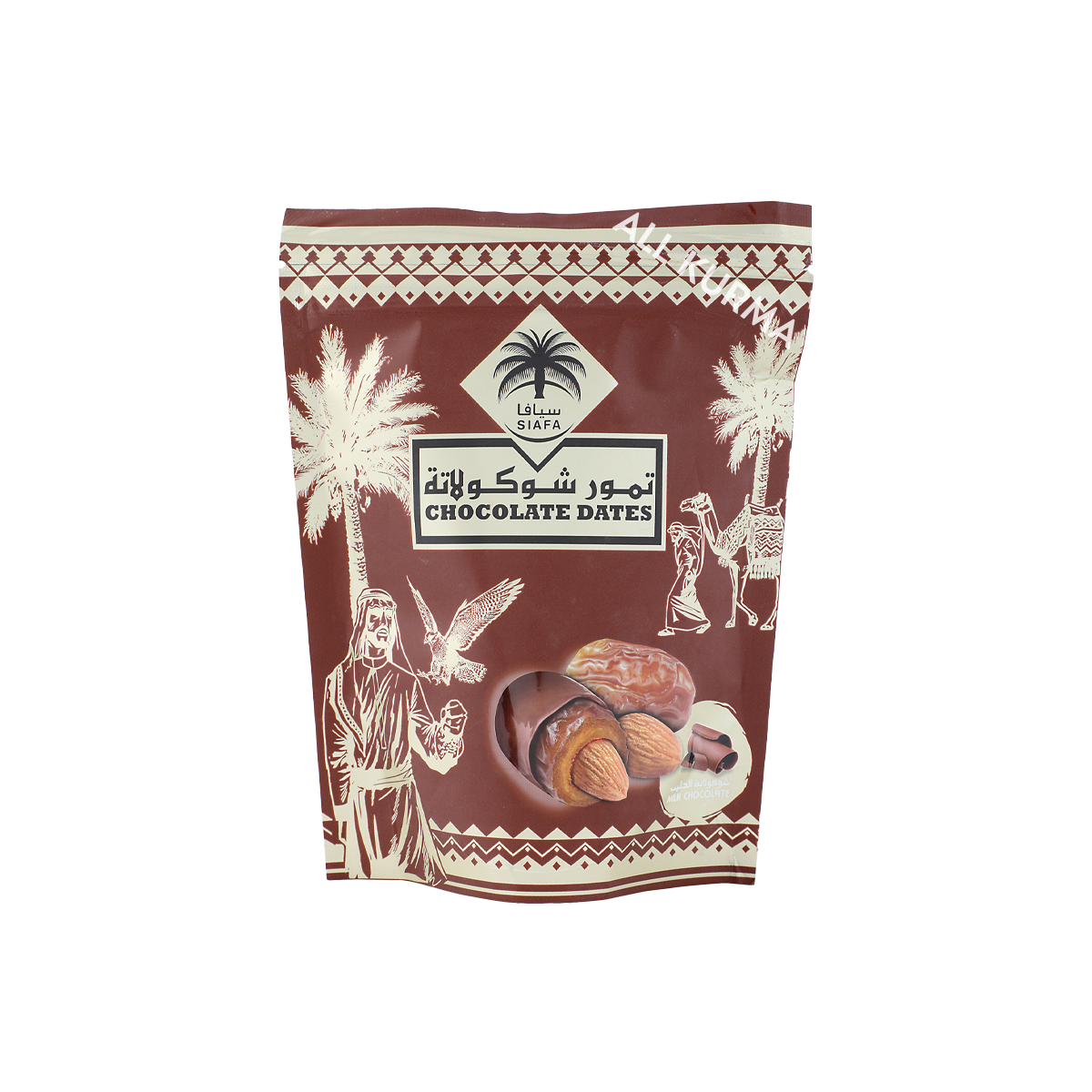 Siafa Milk Chocolate Dates with Almond | All Kurma SG | All Kurma Singapore